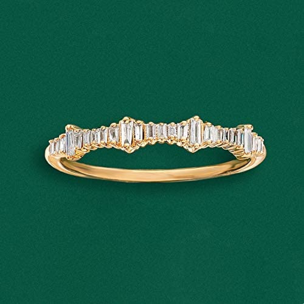 Ross-Simons 0.20 ct. t.w. Baguette Diamond Ring in 14kt Yellow Gold For ...